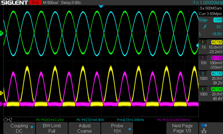 Guitar amp project: Phase splitter and input triodes checkout – Mark C ...